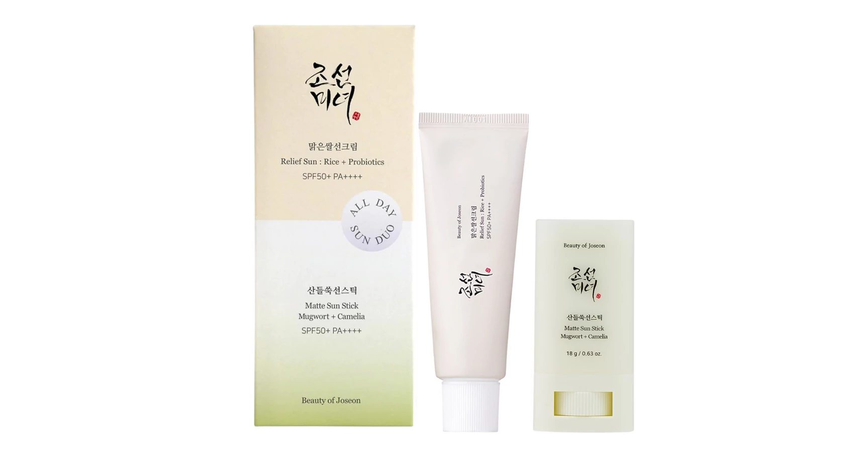 Beauty of Joseon All Day Sun Duo [Relief Sun+Matte Sun Stick]